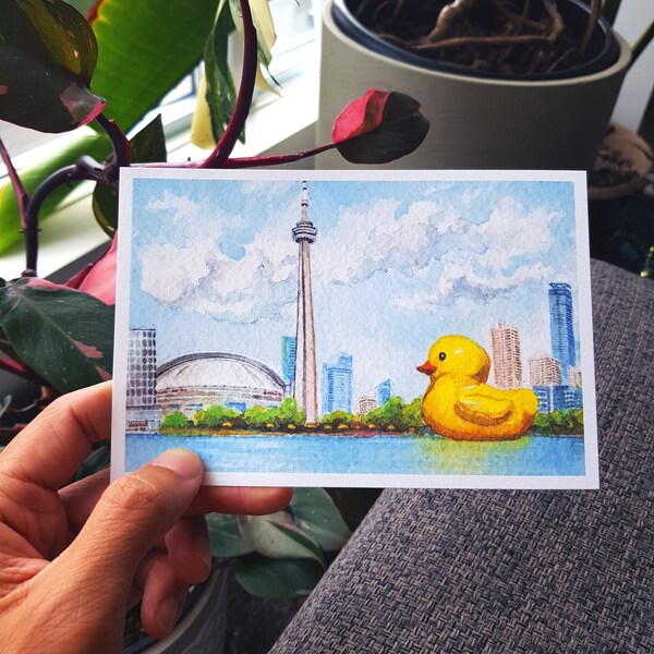 Toronto Postcard / Toronto Themed Postcard / Postcards / Watercolor ...