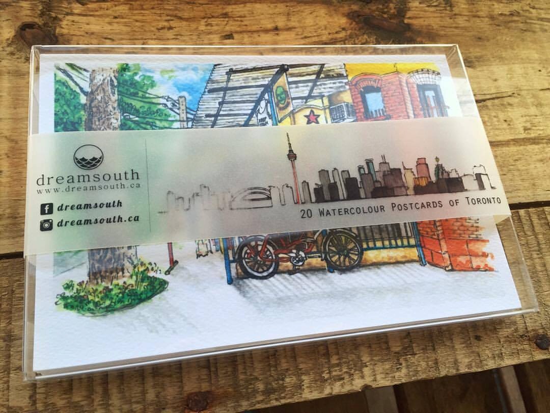 Toronto-themed Watercolor Postcard Box Set (20 Different Toronto ...