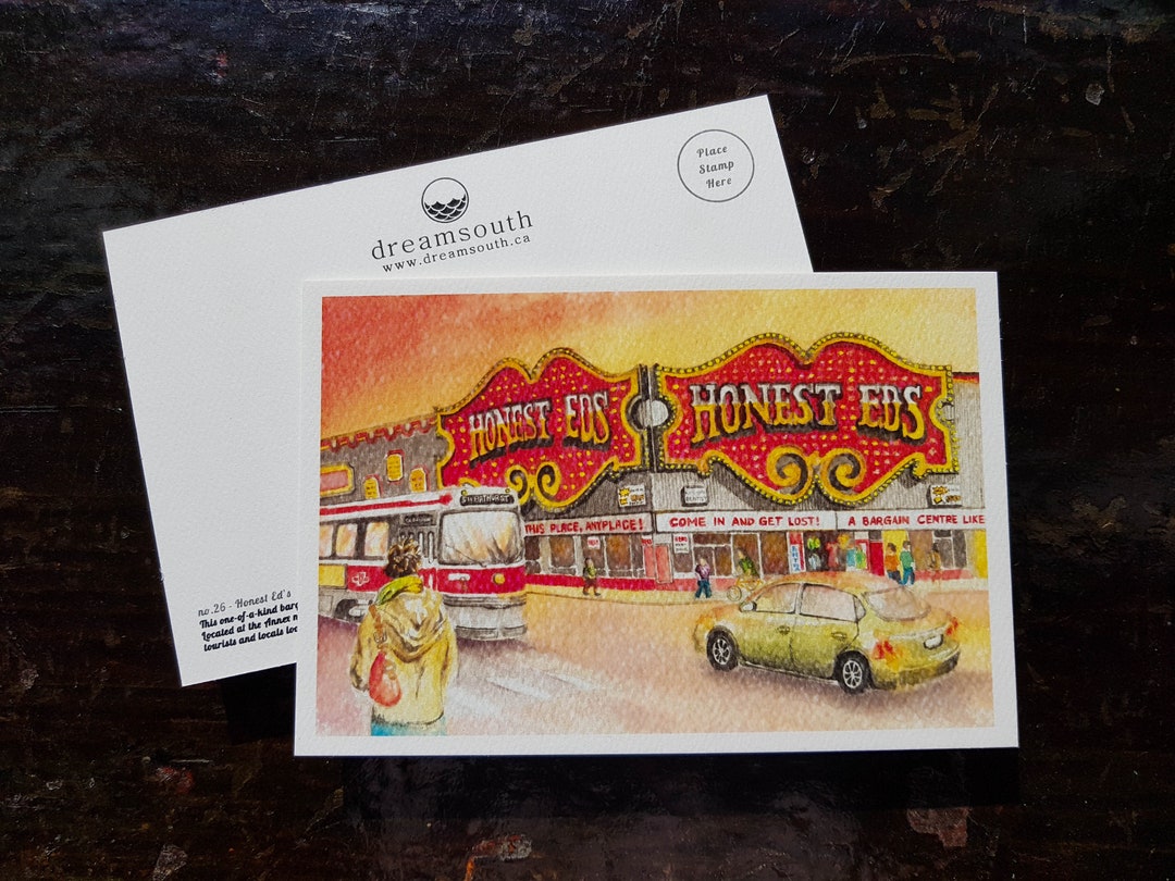 Honest Eds Postcard / Toronto Postcard / Toronto Art / Toronto Themed ...