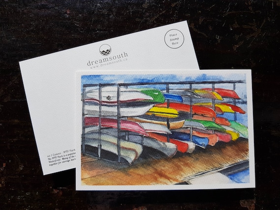 Toronto Postcard / Toronto Art / Toronto Themed Postcards / - Etsy