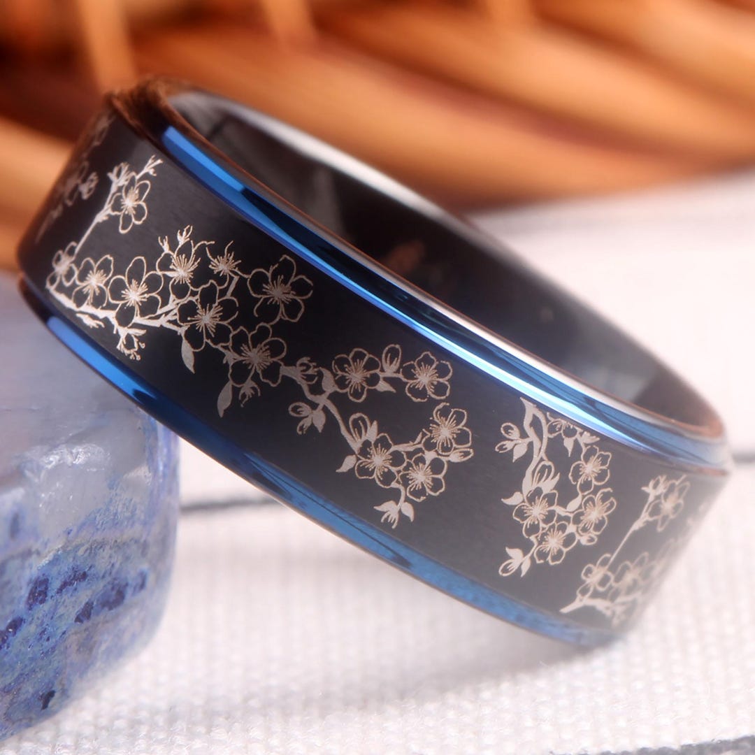 Cherry Blossom Ring, Sakura Branch Jewelry,floral Ring,flowers Ring ...