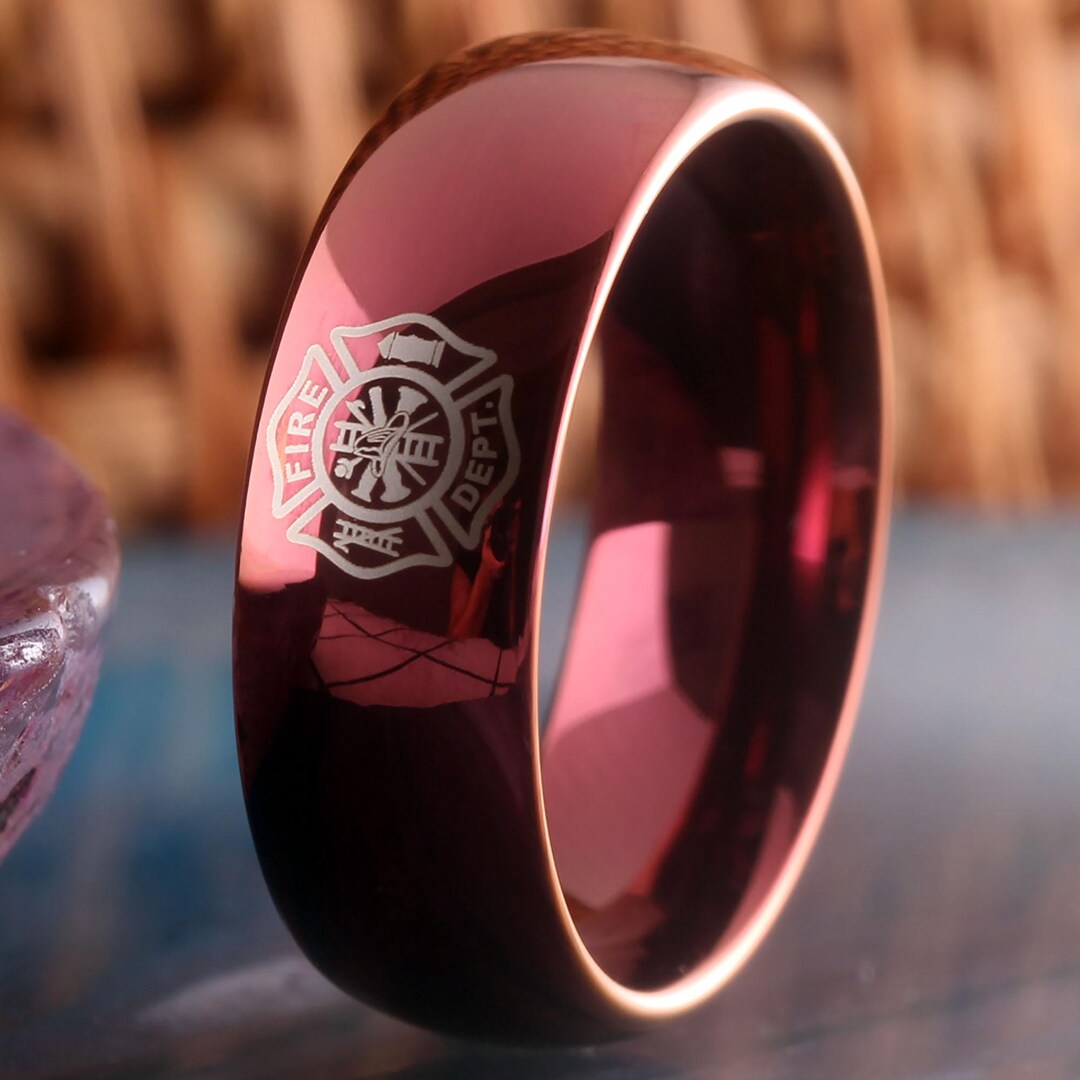 Firefighter Ring, Fire Department Jewelry, Firefighter Badge, Fire Dept ...