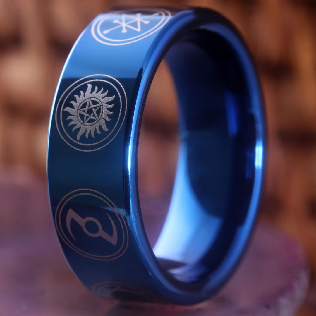 Custom Supernatural Symbols Ring,supernatural Symbols Jewelry ...
