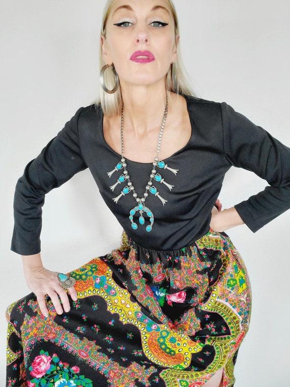 70s polyester maxi - Gem