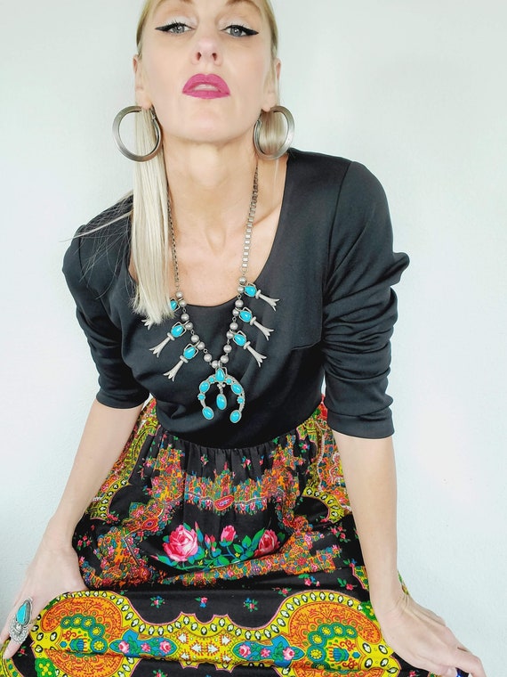 70s polyester maxi - Gem