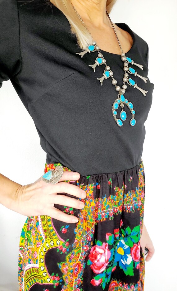 70s polyester maxi - Gem