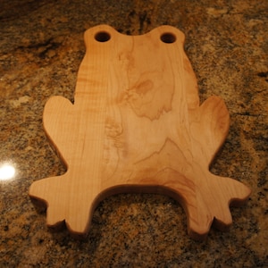 Frog Cutting Hard Maple Cutting Board - Etsy