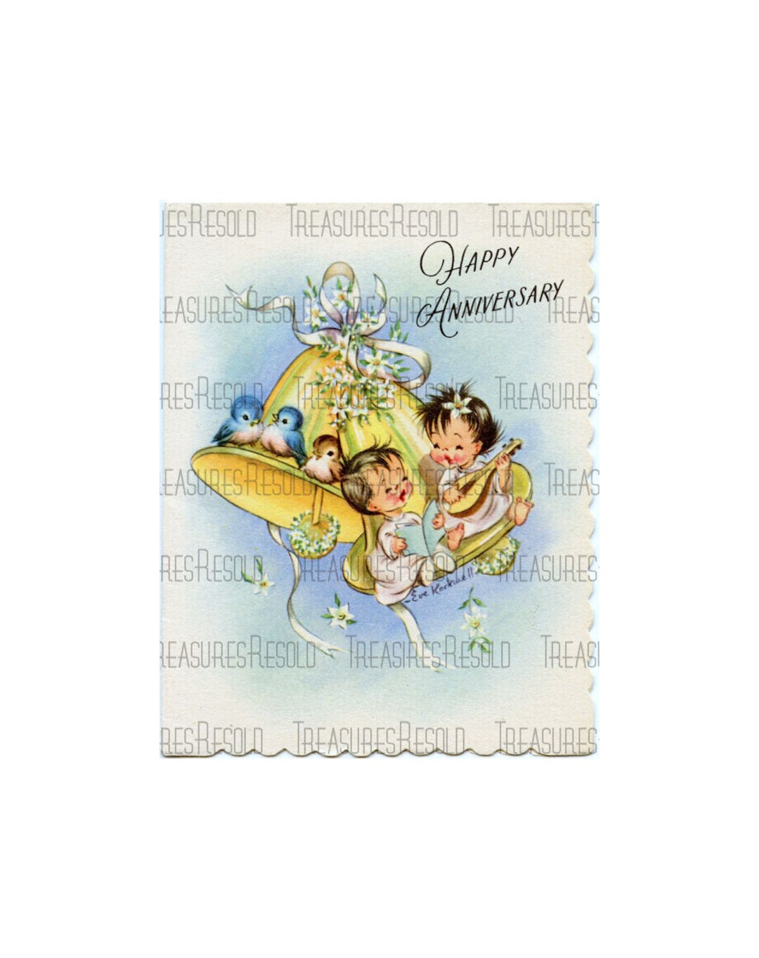 Happy Anniversary Angel Bells Image 57 Digital Download - Etsy