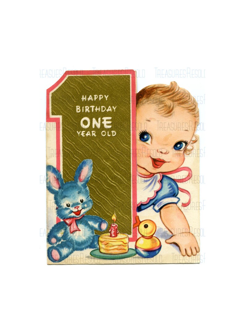 Happy Birthday One Year Old Babys 1st Birthday Image 798 - Etsy