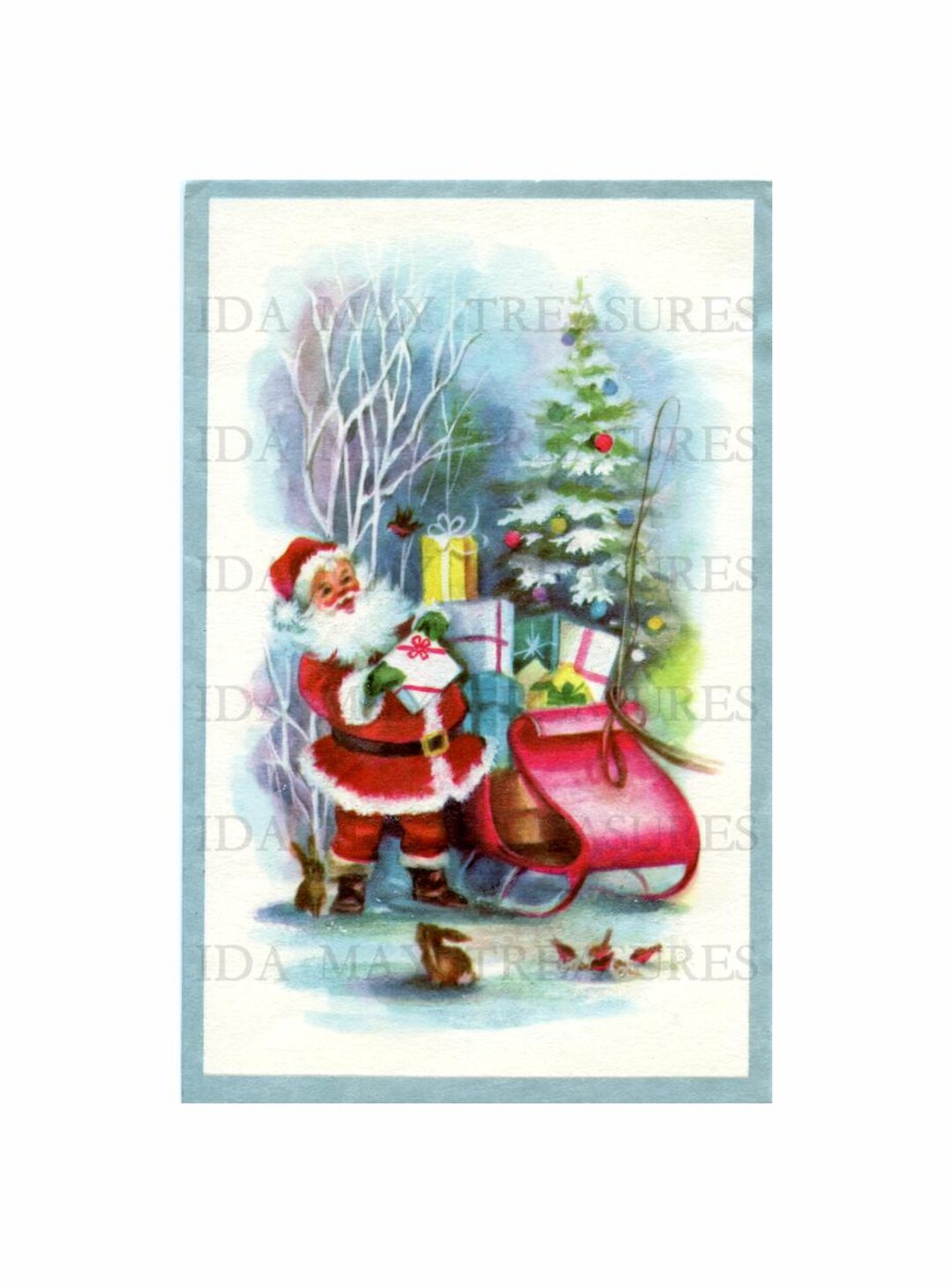 Santa Filling His Sleigh With Presents Christmas Image #218 Digital ...