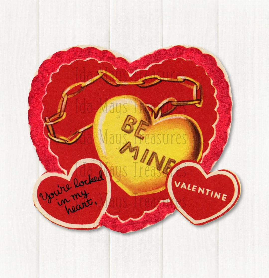 You're Locked in My Heart Be Mine Heart Locket Valentine Image #653 ...