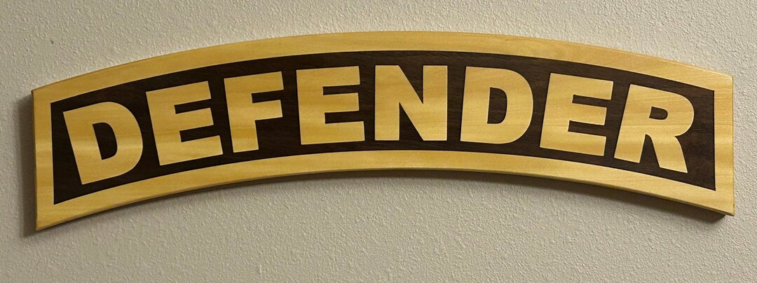 Custom Wood Military Tab (18" Wide) - Etsy