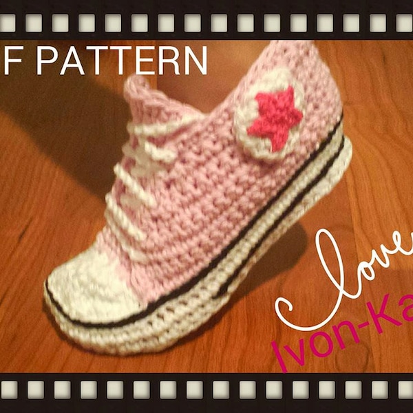 Crochet Converse Pattern - Etsy