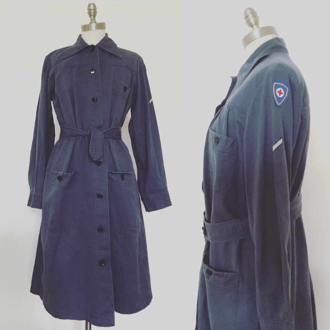 Vintage 1970s-80s Swiss/red Cross Workwear Dress/coat Uniform - Etsy