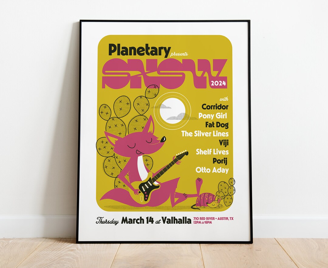 Planetary SXSW Day Show Poster 2024 - Etsy
