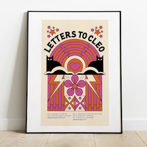 Letters to Cleo Tour Poster // 2022 (color and Black Versions) - Etsy