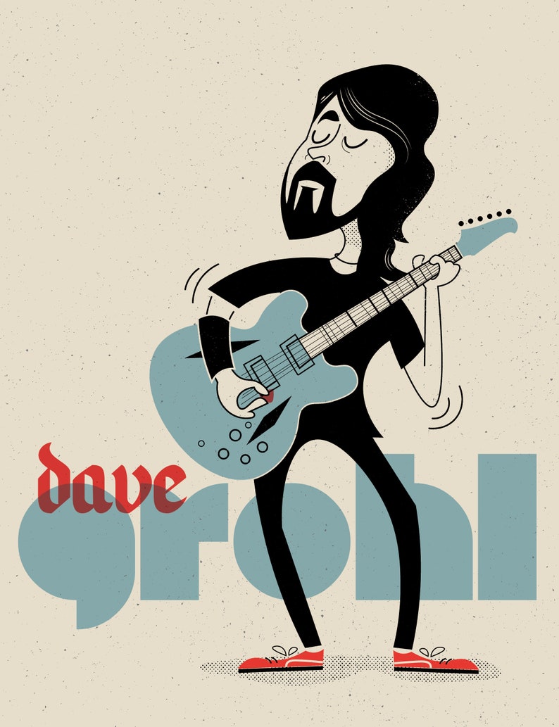 Dave Grohl Poster - Etsy