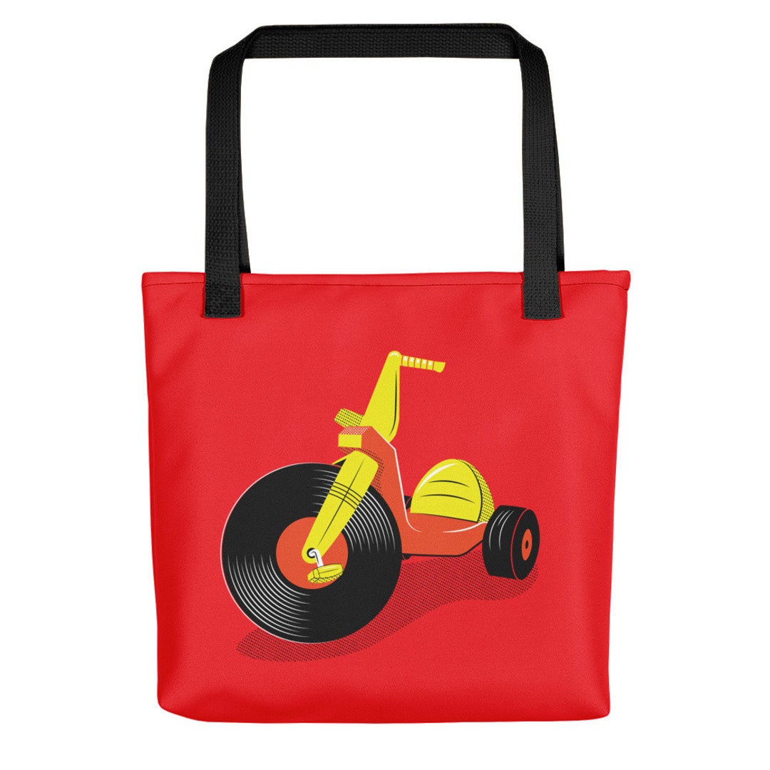 Vinyl Big Wheel Tote Bag - Etsy