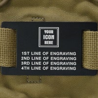 Custom Personalised Tactical MOLLE Name Tag/patch Airsoft/cosplay ...