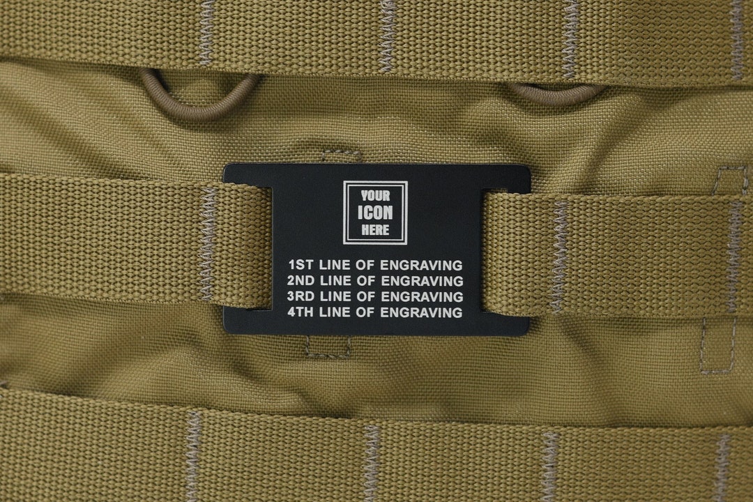 Custom Molle Tag: Laser-engraved Tactical Patch, Medical ID - Etsy