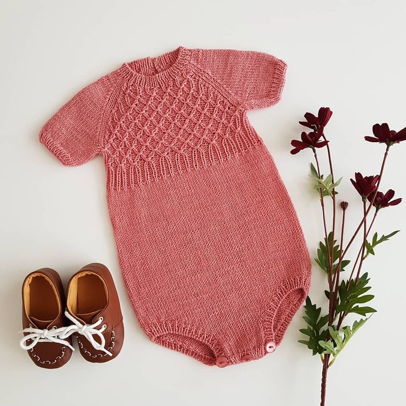 Knit Baby Romper - Etsy