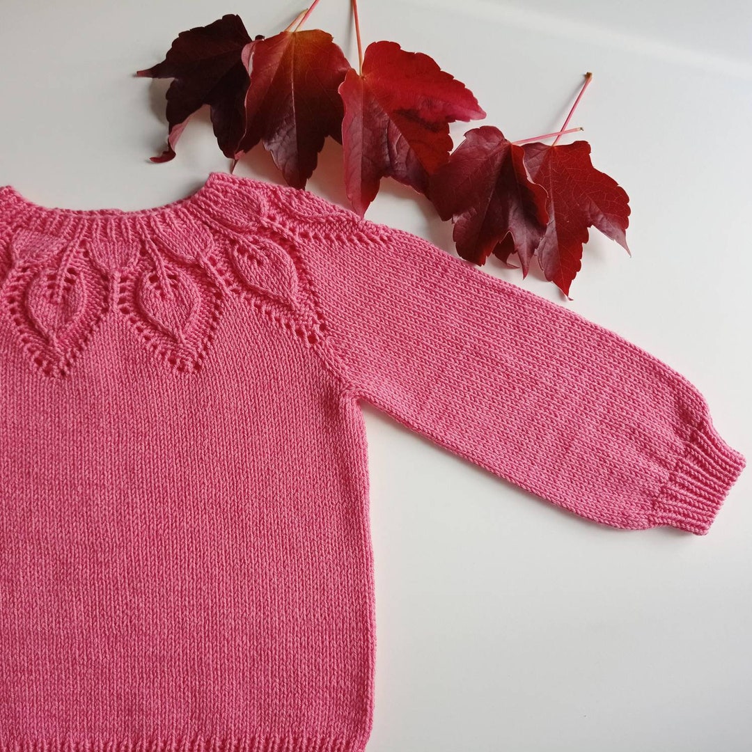 Knit Girls Sweater-knitted Girls Clothing-knit for Girls-handmade Girls ...