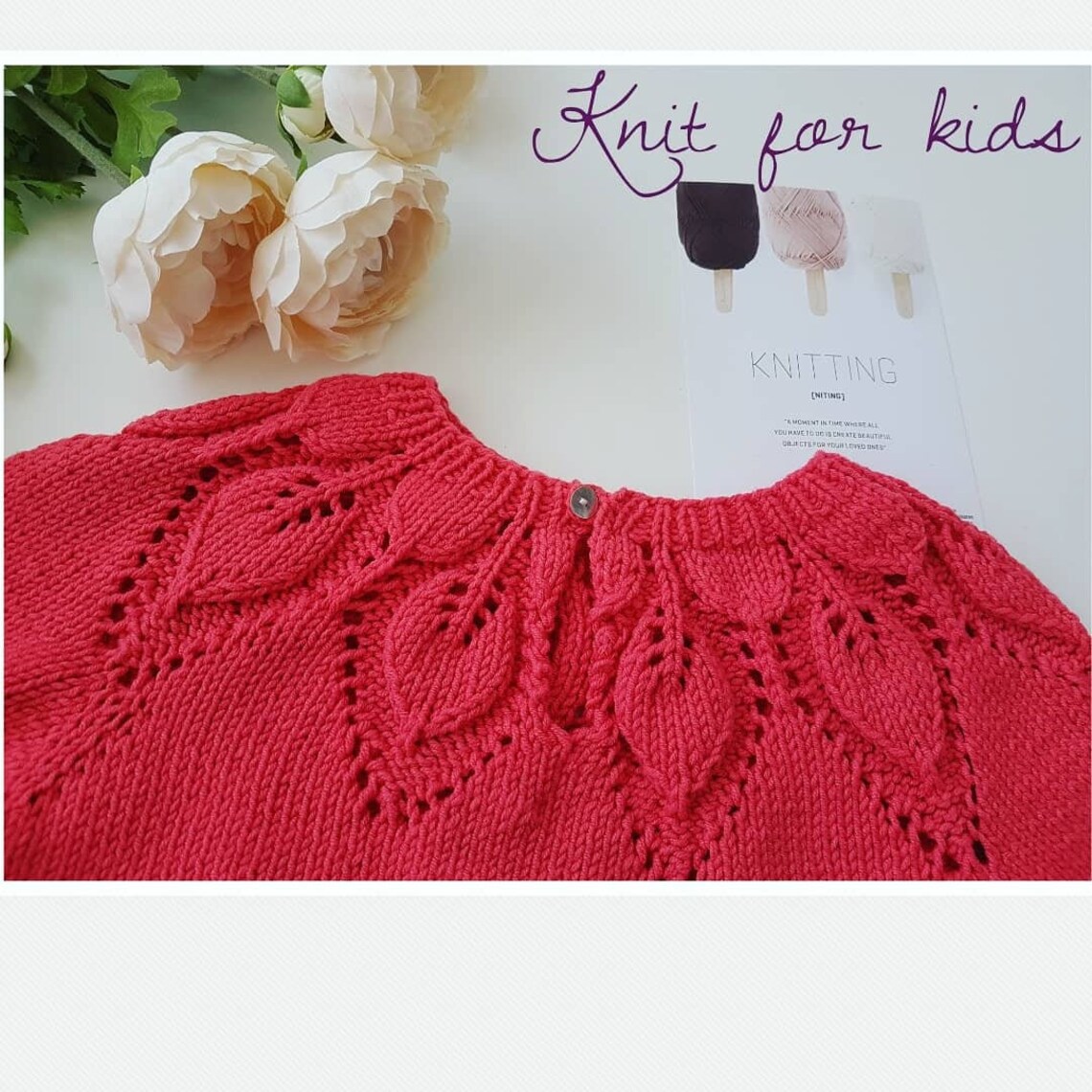 Knit girls sweater-Knitted girls clothing-Knit for | Etsy