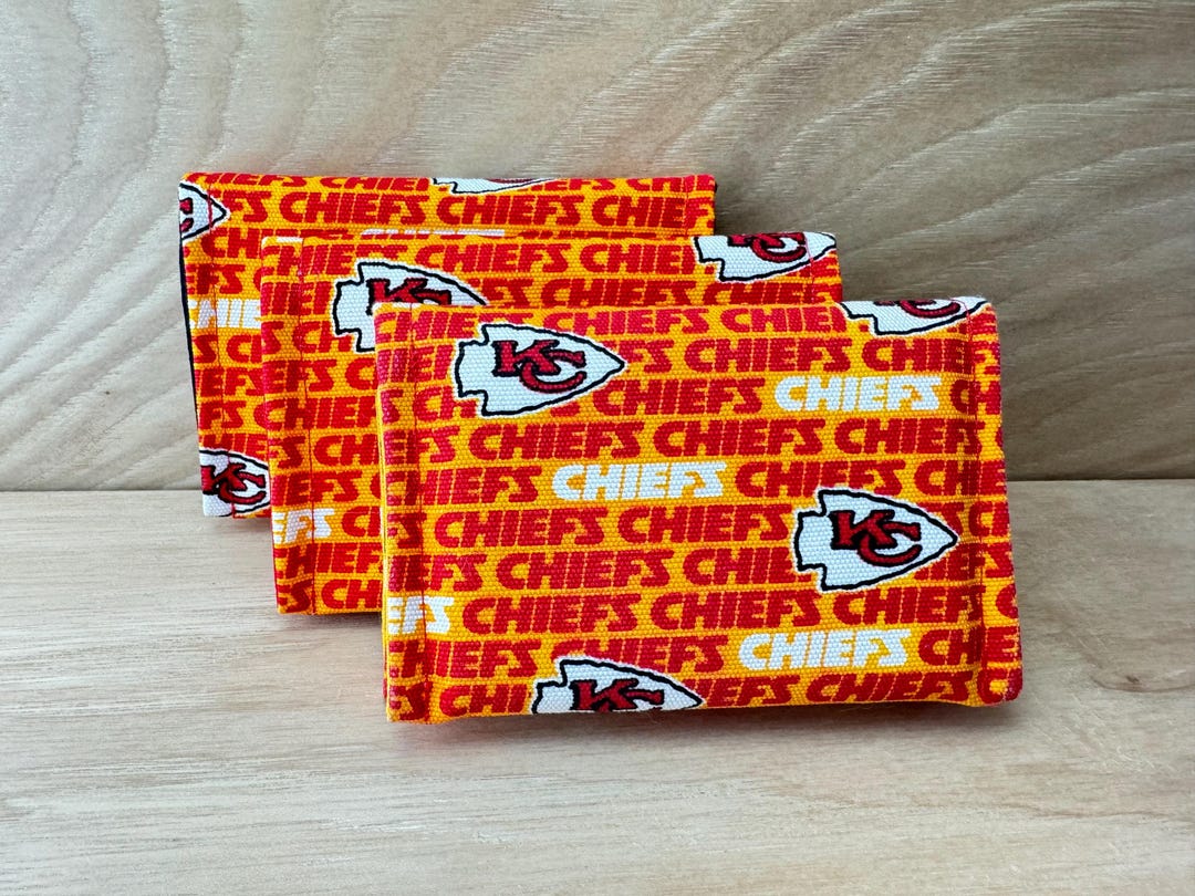 Kansas City Chiefs Slim Credit Card Wallet/ Business Card Wallet - Etsy