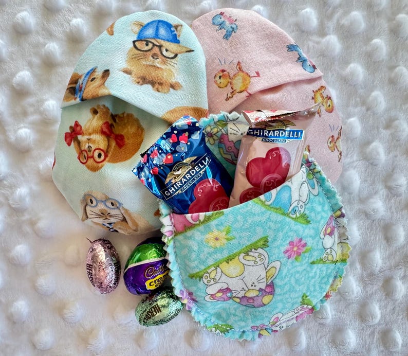 Fillable & Reusable Fabric Easter Egg Pocket - Etsy