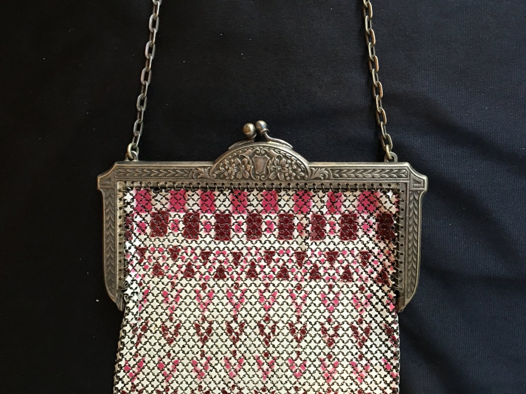 Large Mandalian Enamel Mesh Purse With Enamel Drops, 1920s - Etsy