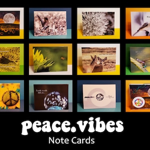 Peace.vibes Nature Photography Notecard Set/10 With Envelopes (ltd ...
