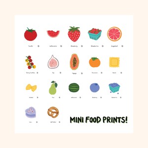 Mini Food Prints - Blind Box - Etsy