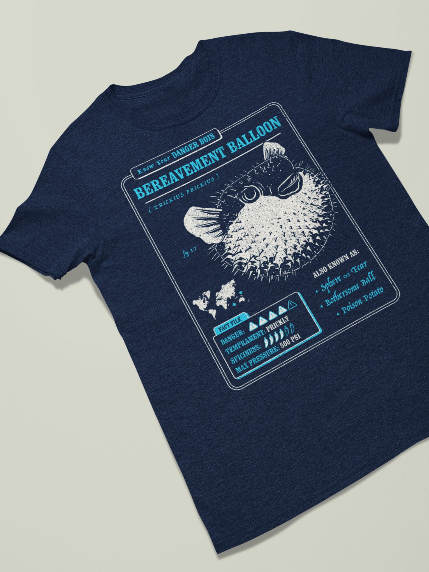 Pufferfish T-shirt know Your Bereavement Balloon - Etsy