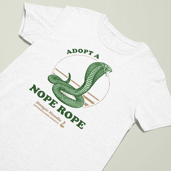 Funny Snake T-shirt Adopt A Nope Rope Danger Noodle | Etsy