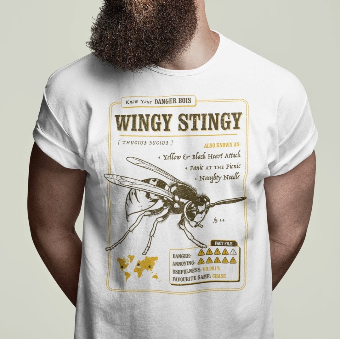 Wasp T-shirt "know Your Wingy Stingy" Funny Hornet Shirt, Funny Wasp ...