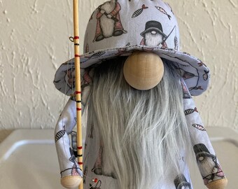 Fisherman Gnome, Gone Fishing, Fathers Day, Outdoorsman, Nature ...