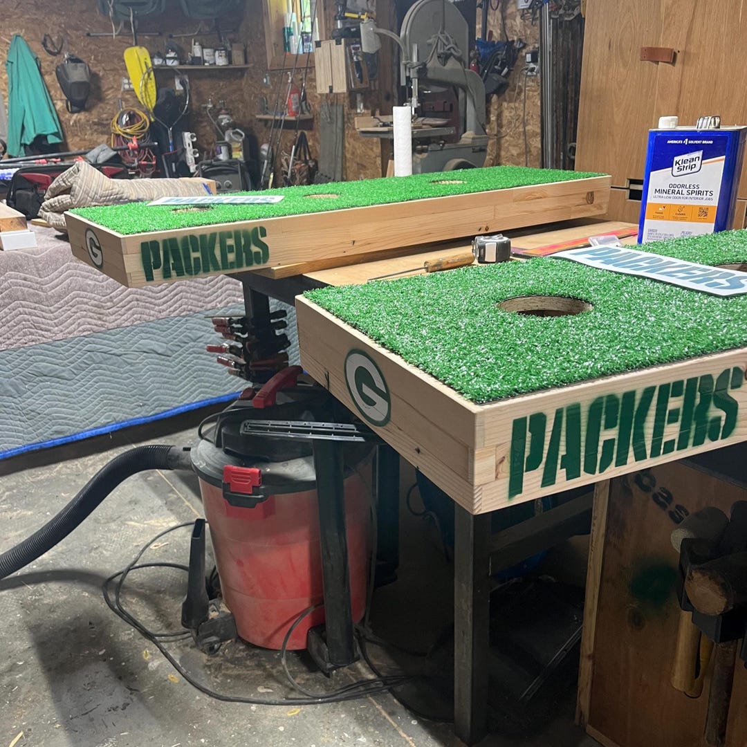 Personalized Washers Toss Outdoor Game – Green Turf, Backyard Lawn Game ...