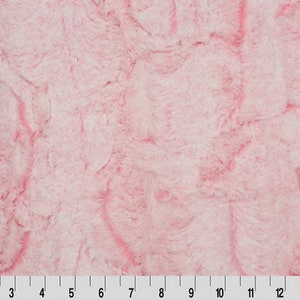 Pink Cotton Candy Luxe Cuddle Heather Minky Fabric Shannon Fabrics 10mm ...