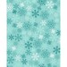 Snowflakes on Aqua Cup of Cheer Cotton Fabric by Maywood Studios Cut to ...