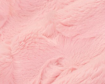 Hot Pink Cuddle Minky Dimple Dot Fabric Shannon Fabrics Medium Pink Cut ...