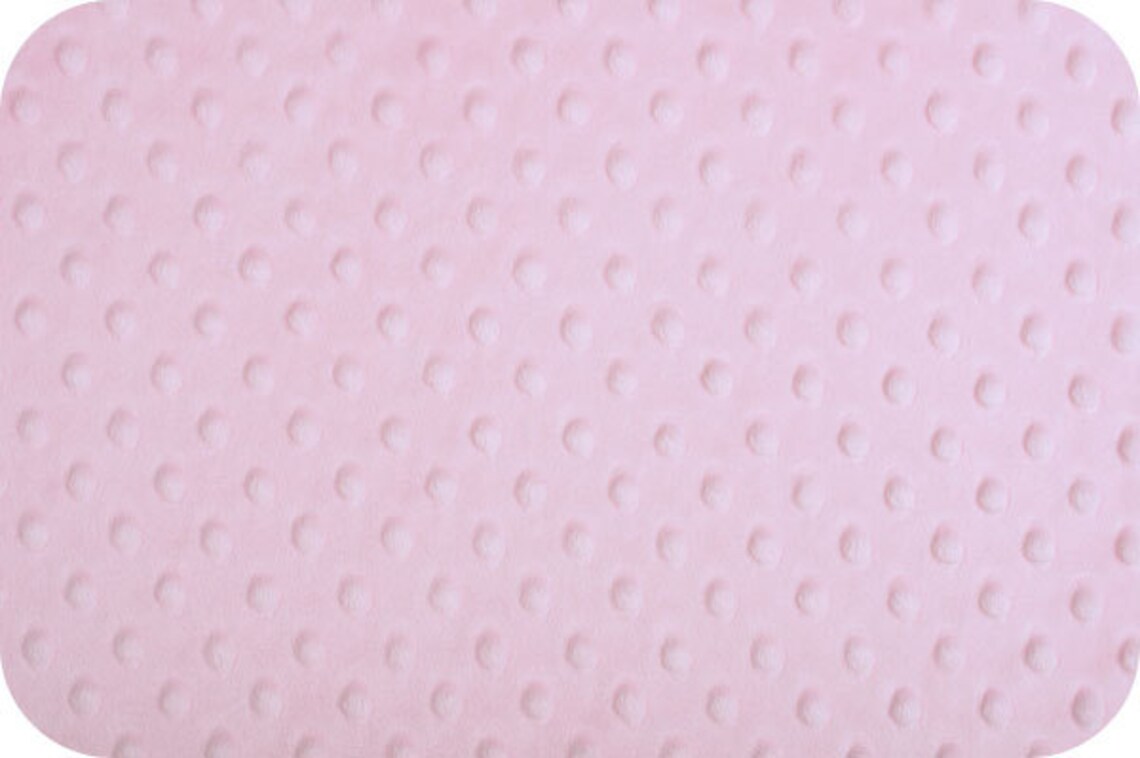 Baby Pink Cuddle Minky Dimple Dot Fabric Shannon Fabrics Light Pink Cut ...