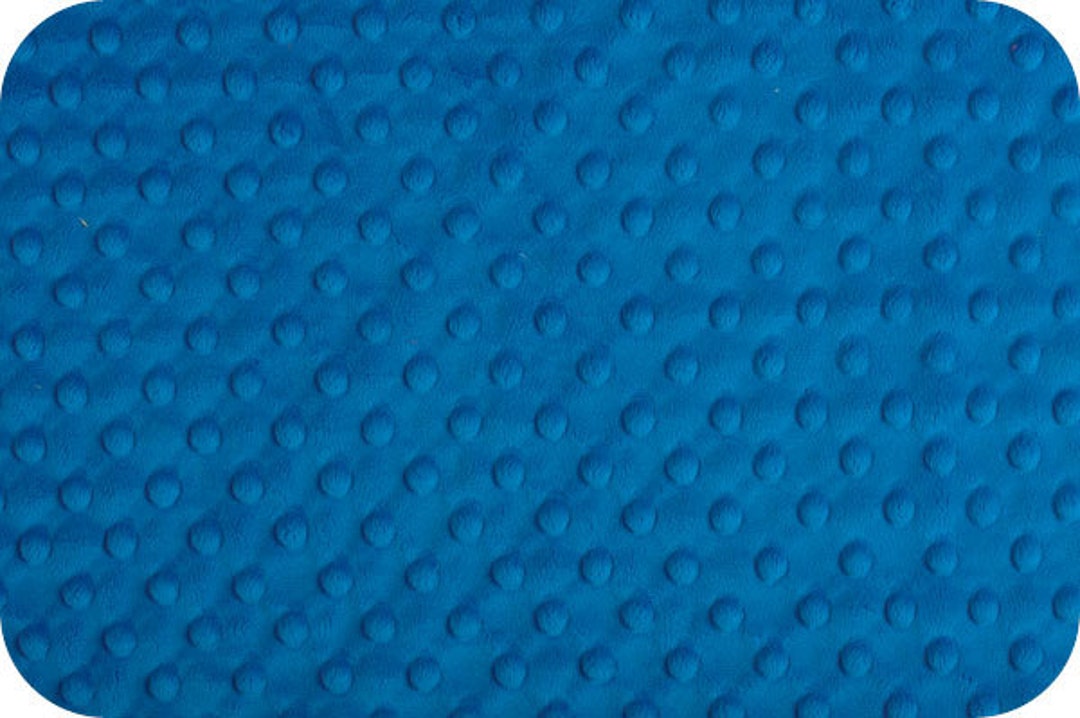 Electric / Royal Blue Cuddle Minky Dimple Dot Fabric Shannon Fabrics ...