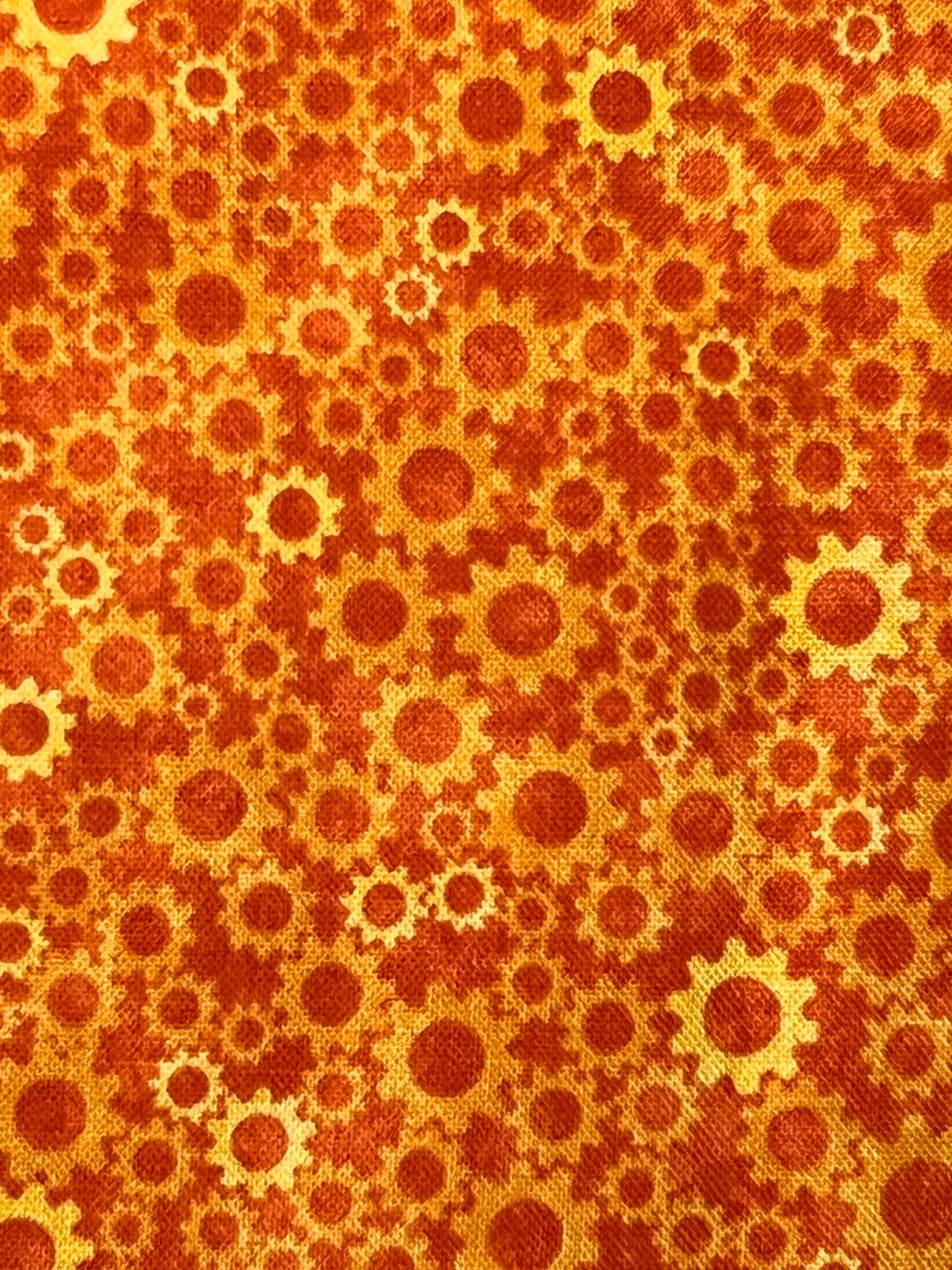Build Your Own World - Bolts on Orange by Northcott Fabrics - Toothed ...