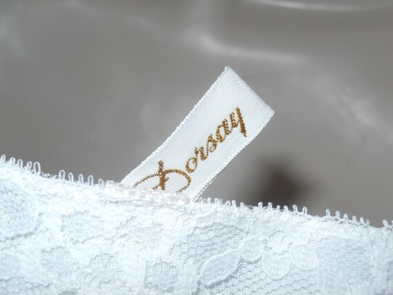 Vintage Dorsay 1960's Gold Label White Full Slip ~Br… - Gem