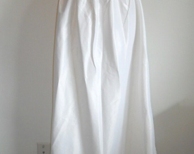 Vintage Lorraine Pillow Tab Half Slip ~ 1960's White Long Formal Half ...