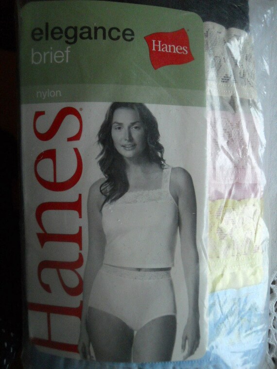 Vintage Hanes Elegance Nylon Briefs ~ 5 Pack ~ Assort… Gem