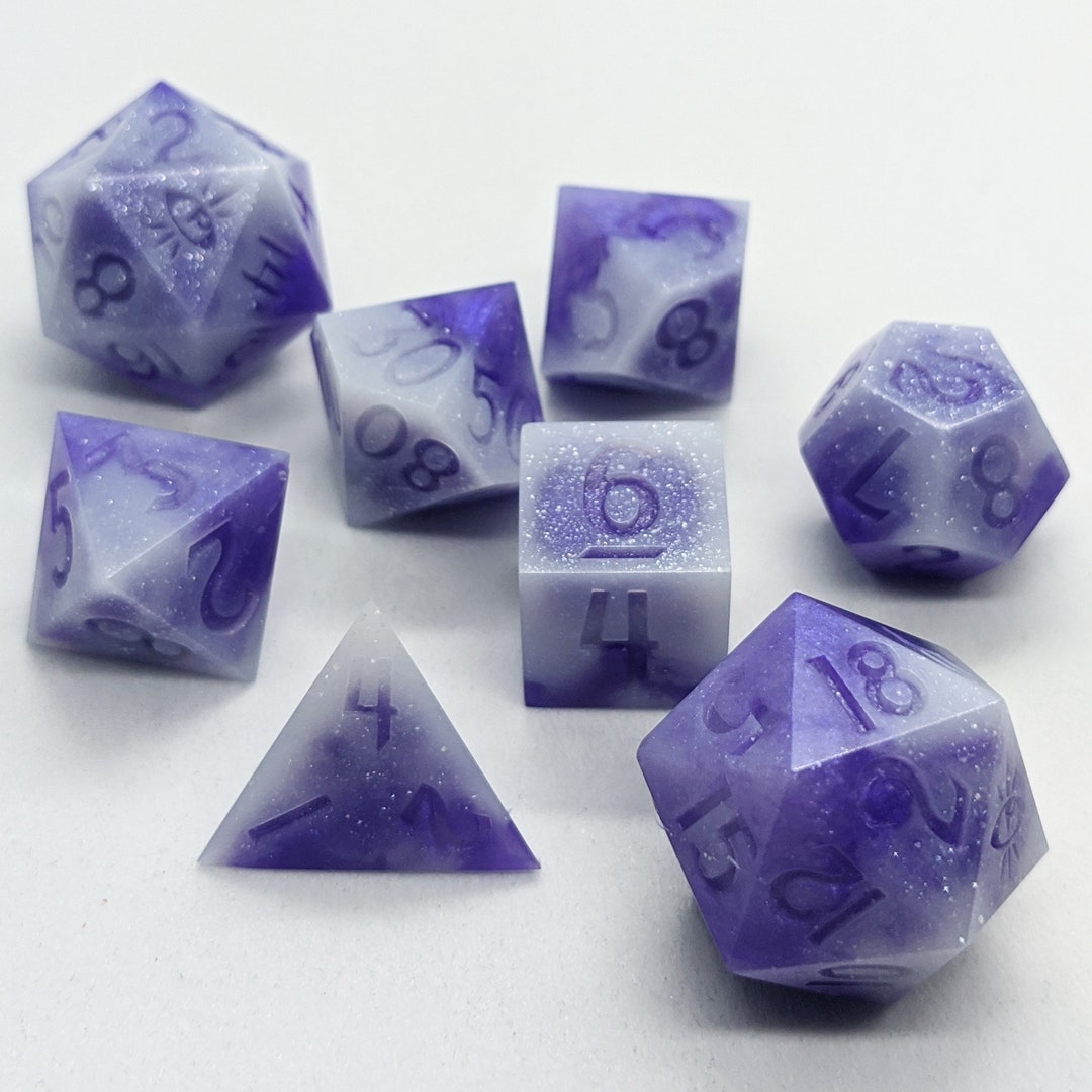 Aprodite RAW UNFINISHED FLAWED Handmade Sharp Edge Dice Set free ...