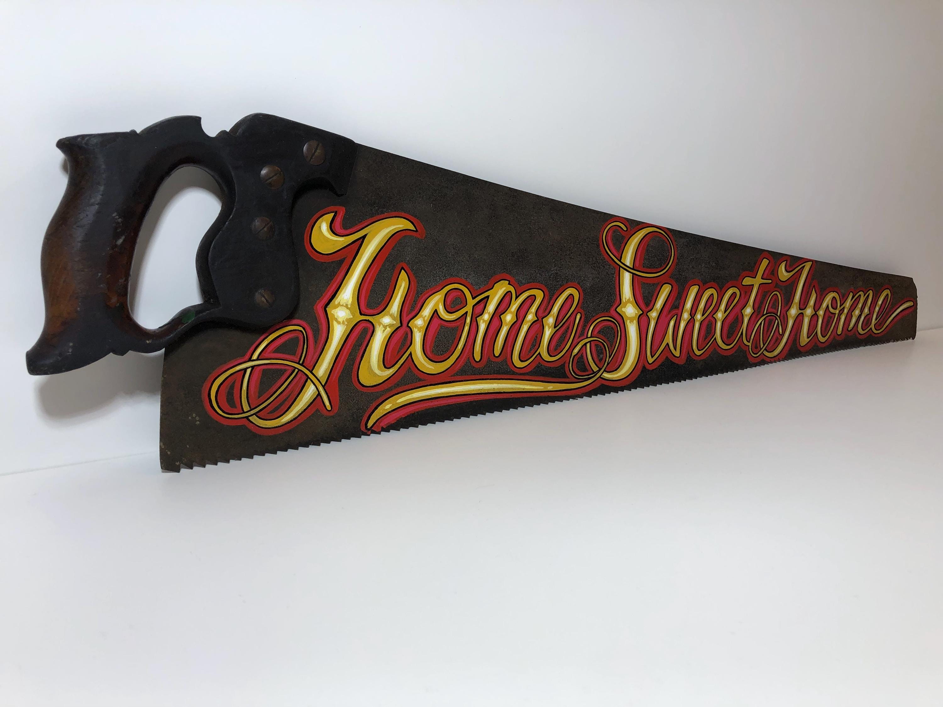 Painted Hand Saw - Etsy