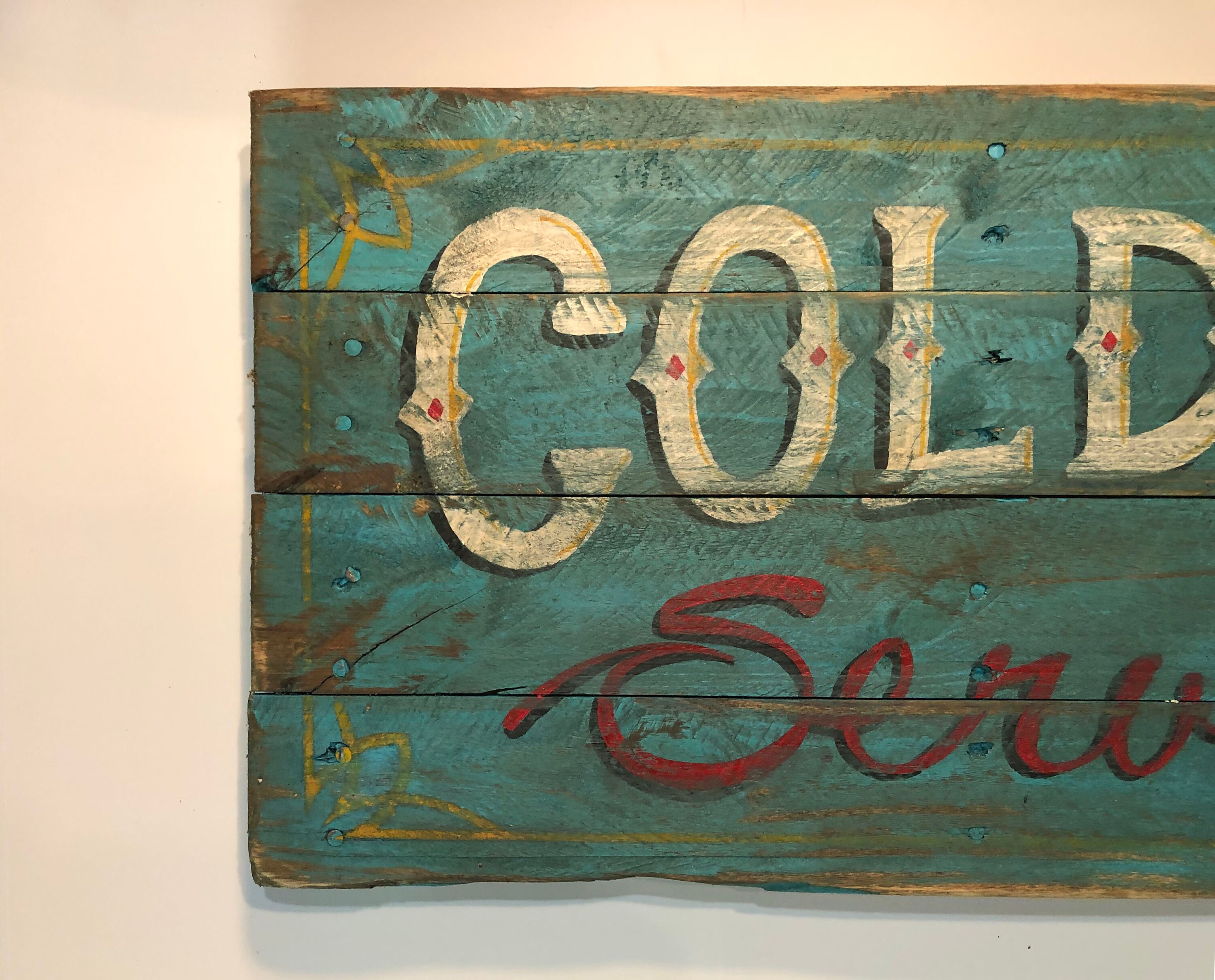 Cold Beer Served Here Vintage Wood Sign - Etsy