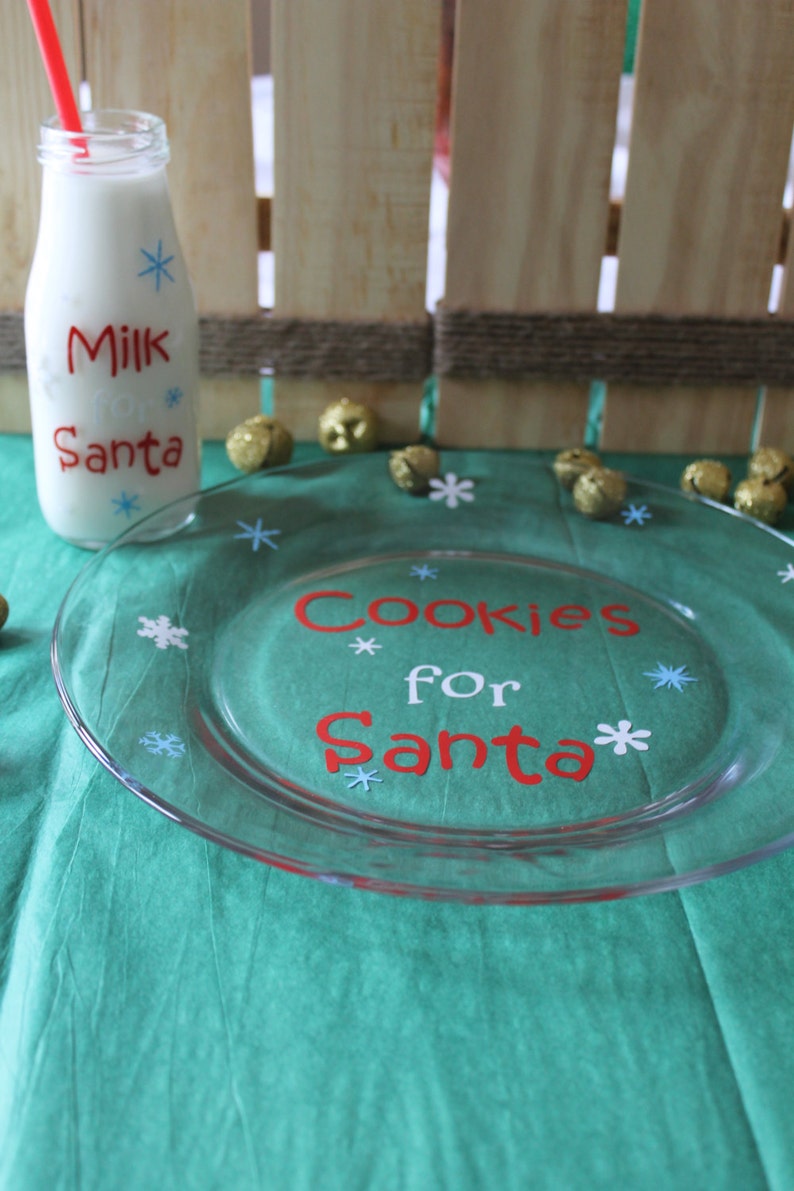Cookies for Santa Plate and Milk for Santa Bottle. Fun | Etsy